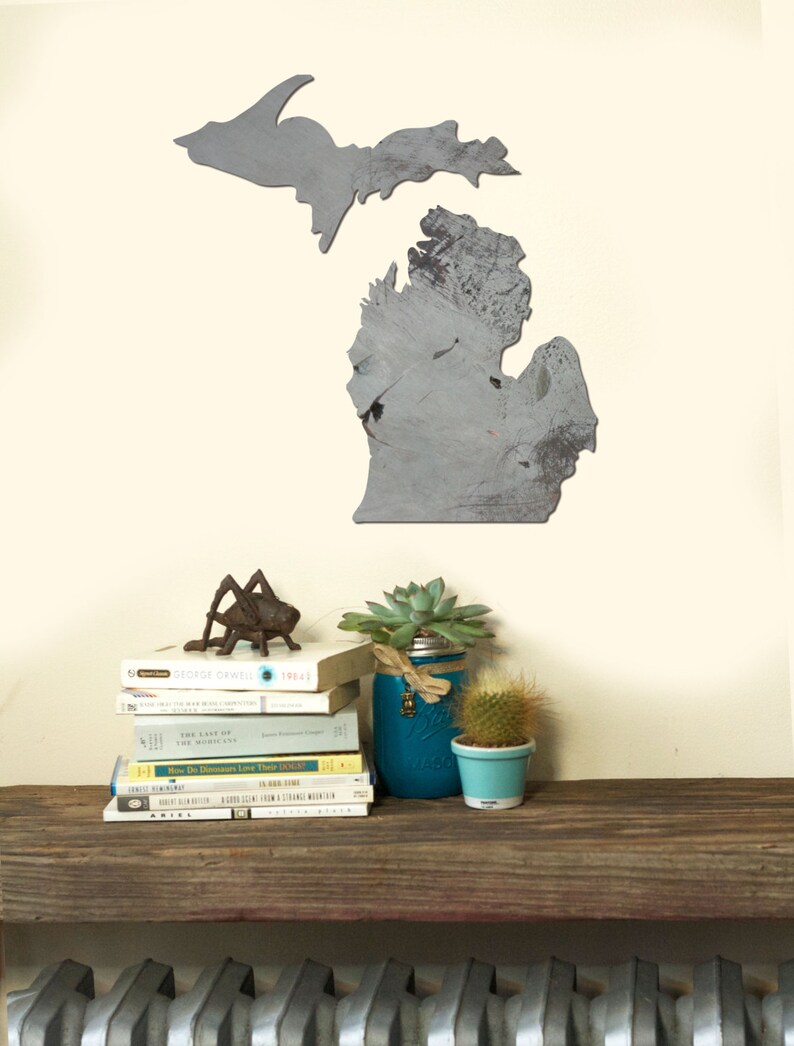 MICHIGAN State Wood Cut Out Silhouette Wall Art Decor House Warming - Etsy