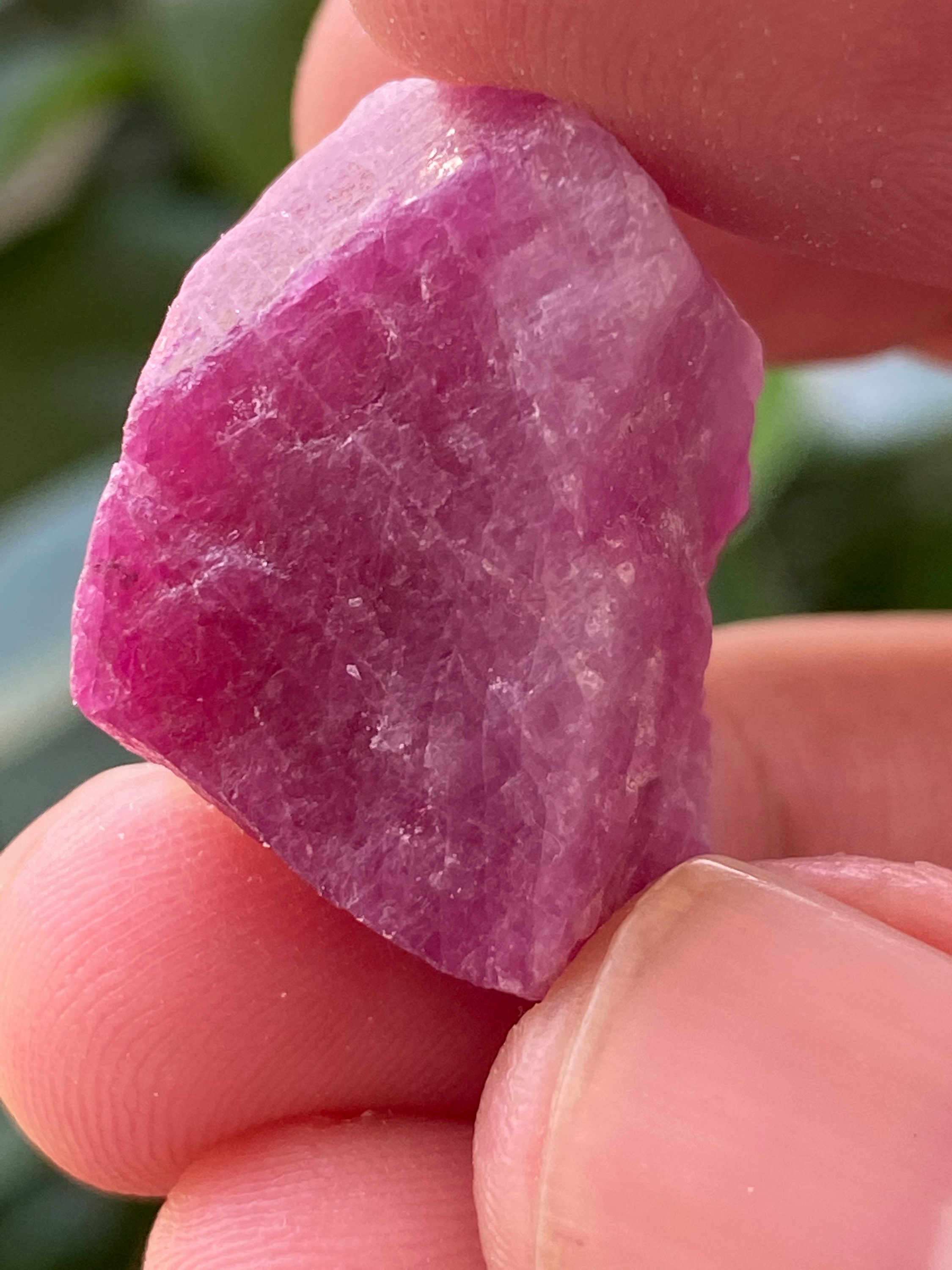 Natürlicher Rubin roh 675 Karat Größe 25x1mm ungewärmt Rubin - Etsy.de