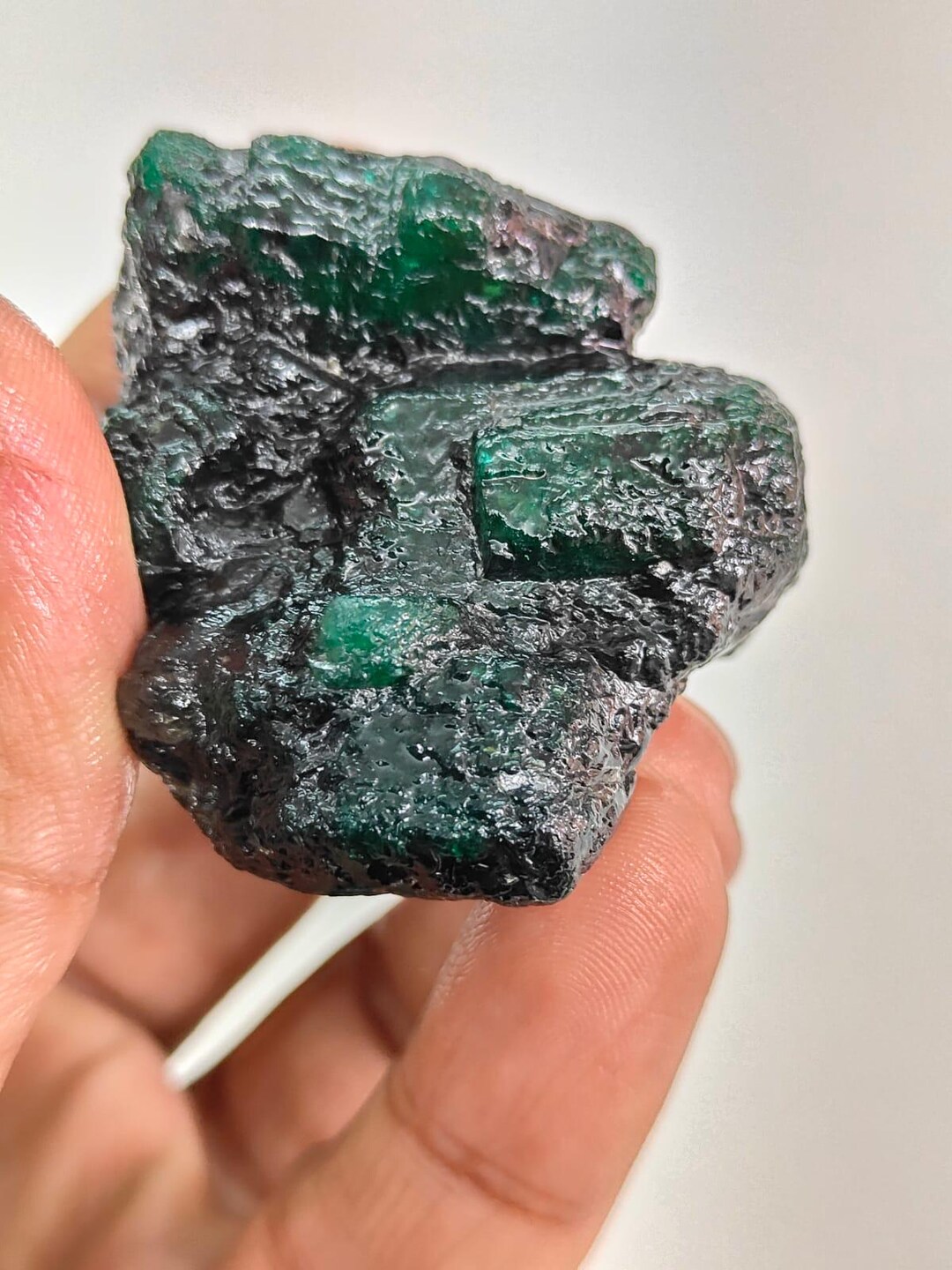 Rare Emerald Zambia Mines Huge Emerald Raw Single Piece 289 Carats Big ...