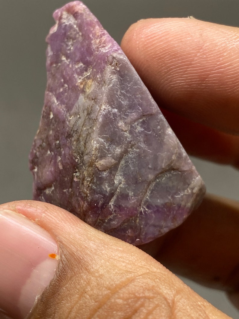 Rare Ruby Raw Mineral Texture Ruby With Red and Grey Sapphire Single ...
