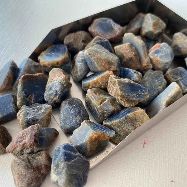 Raw Blue Gemstone - Etsy