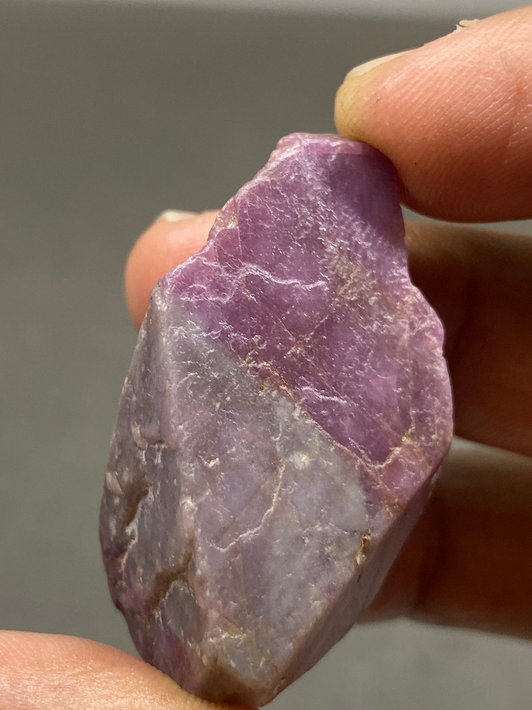 Rare Ruby Raw Mineral Texture Ruby With Red and Grey Sapphire Single ...