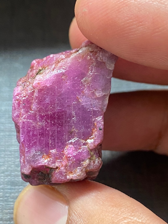 Extremely Rare Huge Size Ruby Raw Single Piece Size 31x19mm | Etsy