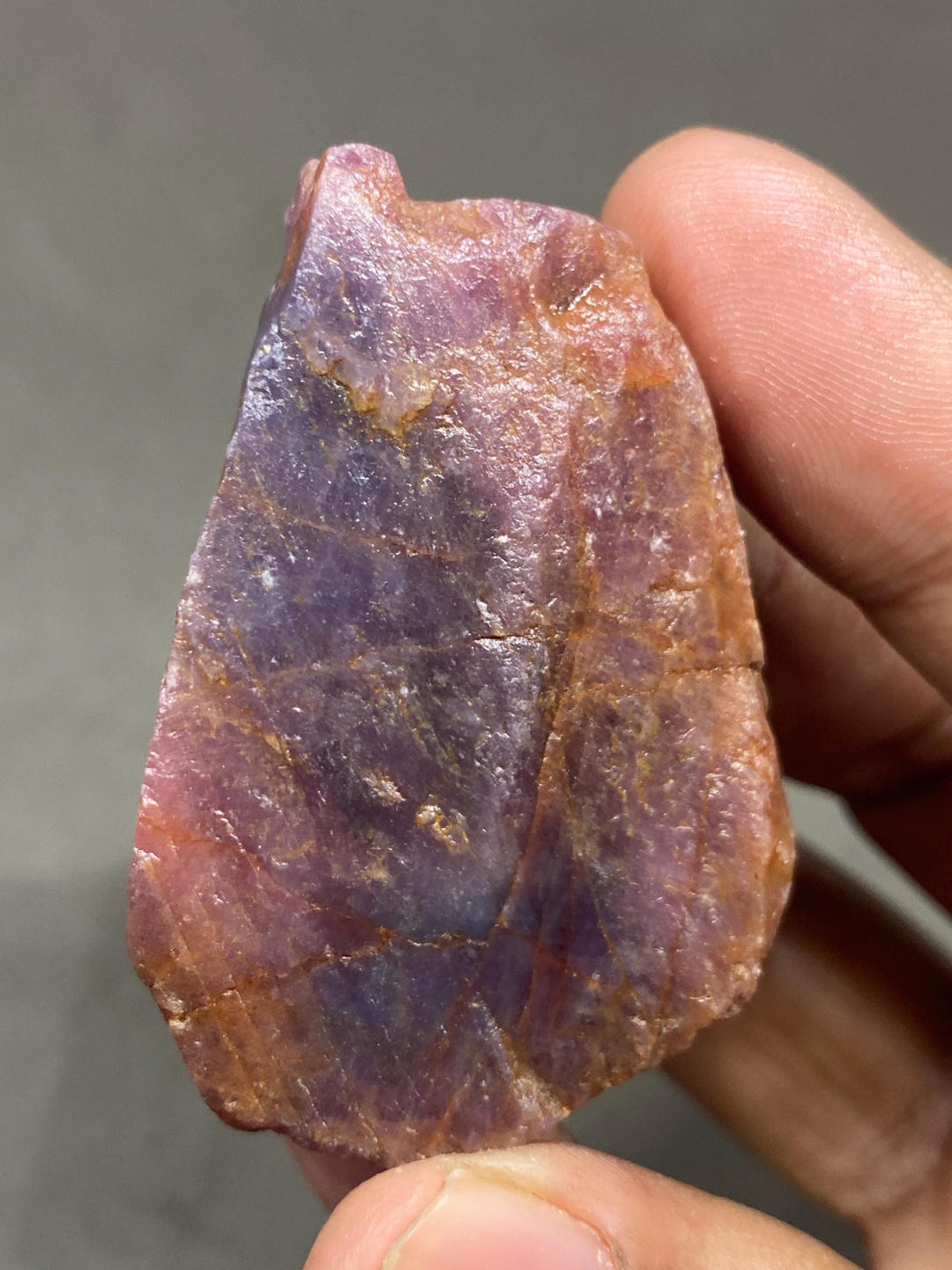 Huge Natural Unheated Untreated Red Purple Sapphire Ruby Rough Gemstone ...
