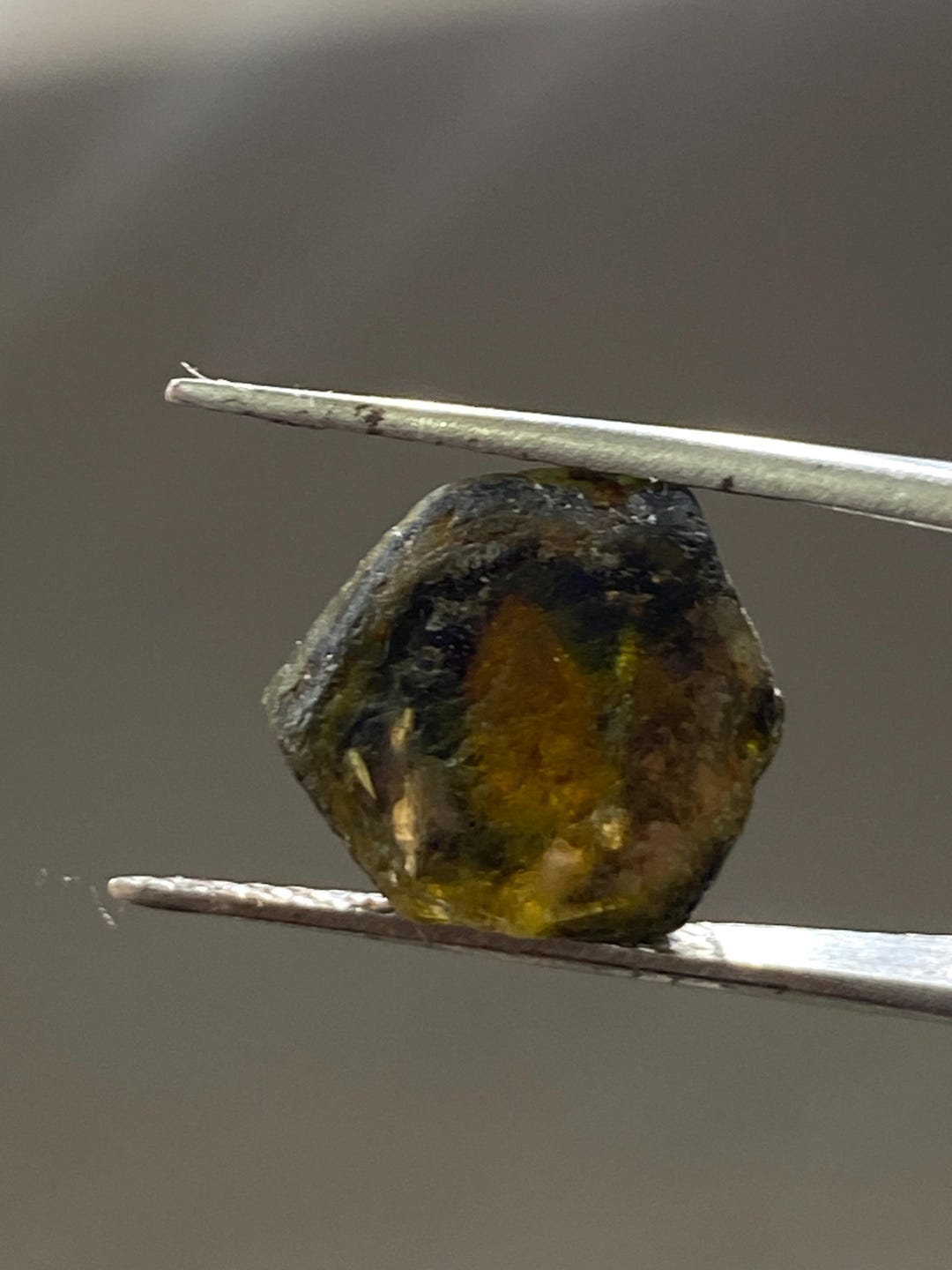 Pale Yellow Green Color Tourmaline Raw Crystal 5 Carats 12mm Approx ...