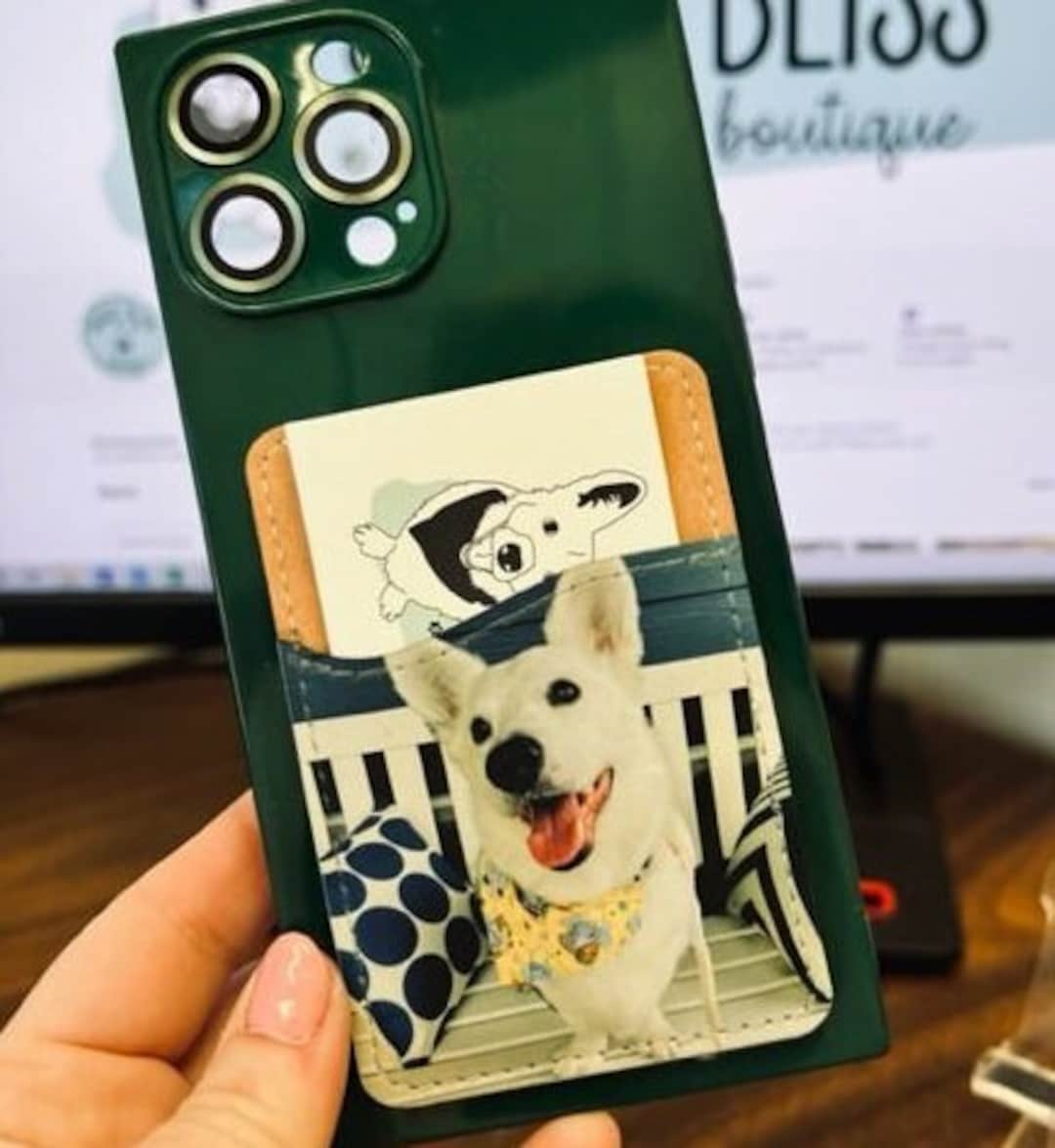 Cell Phone Card Holder, Card Wallet, Personalized Stick on Card Holder ...