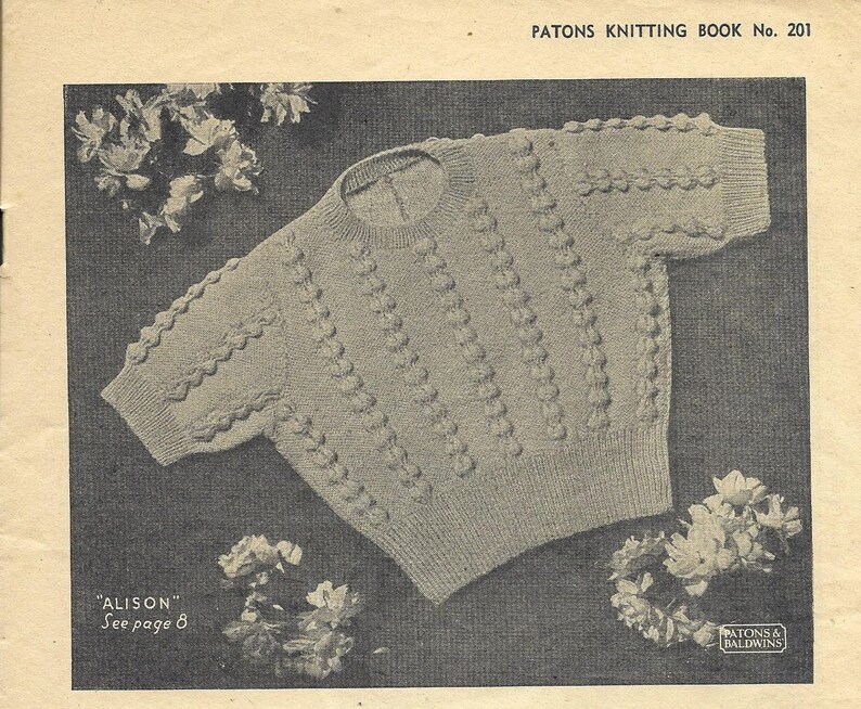 A Very Early Edition of Patons Patterns. Patons 201. - Etsy