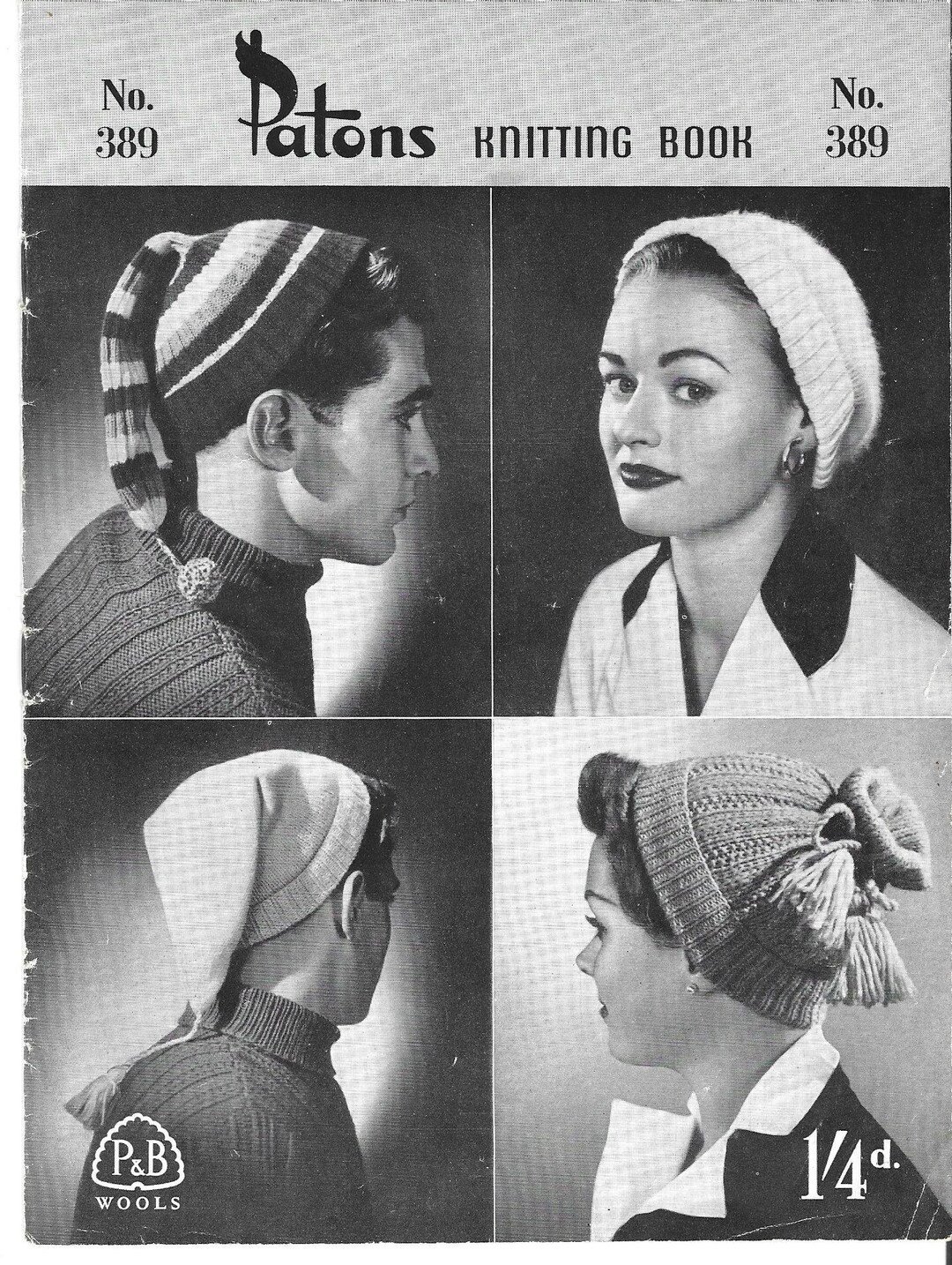 Vintage Knitting Beanies. - Etsy