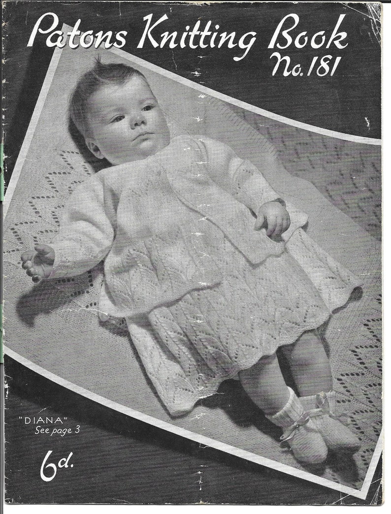 Patons Knitting Pattern 181 - Etsy