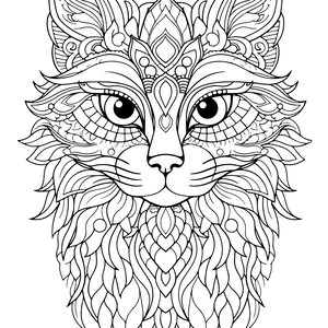 Mindful Animal Coloring Book. A Beautiful Collection With 20 Pages of ...