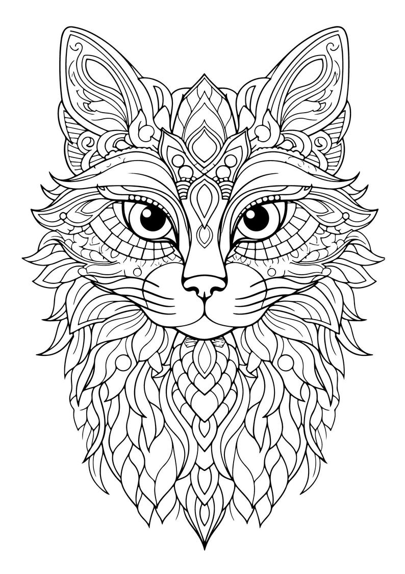 Mindful Animal Coloring Book. A Beautiful Collection With 20 Pages of ...