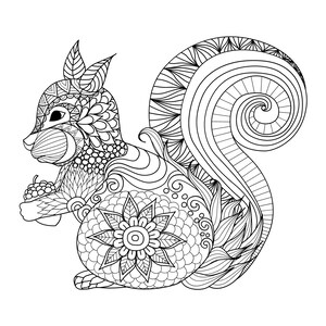 Mindful Animal Coloring Book. A Beautiful Collection With 20 Pages of ...
