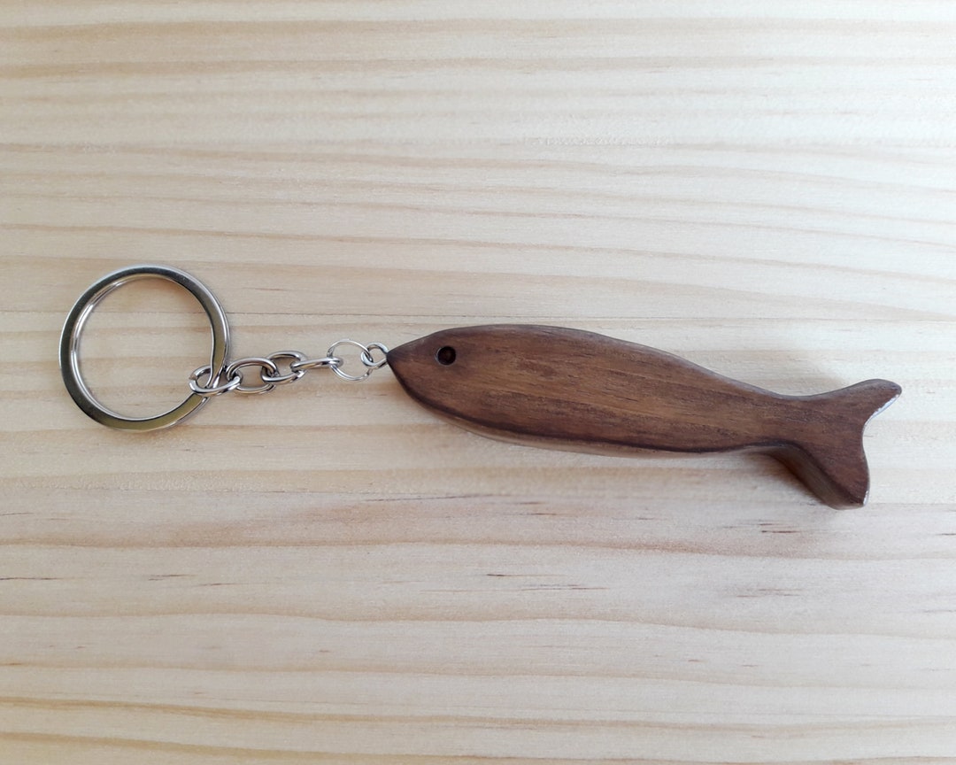 Wooden Fish Shaped Keychain, Original Custom Keychain With Your ...