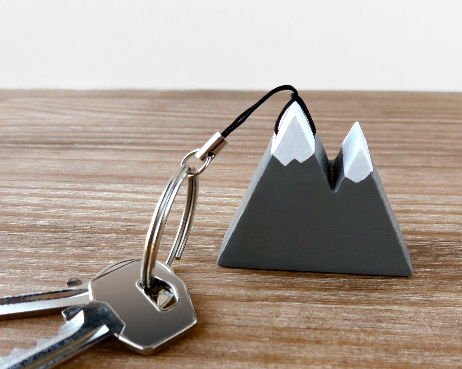 Wooden Keychain for Hikers Rustic Gift for Nature Lovers - Etsy