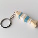 Summer Fishing Keychain Minimalist Wooden Fish Key Ring Boho - Etsy