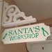 Santas Workshop Street Sign Holiday Open House Christmas Personalized ...