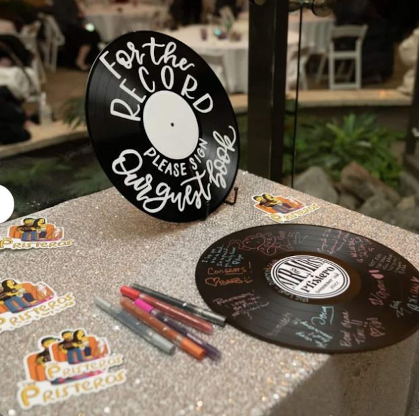 Record Please Sign Our Guestbook Record Signage - Etsy UK