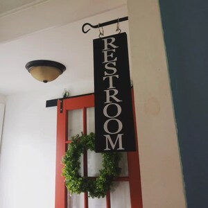 NEW!! Personalized Bathroom Street Sign/vertical Restroom/personalized ...