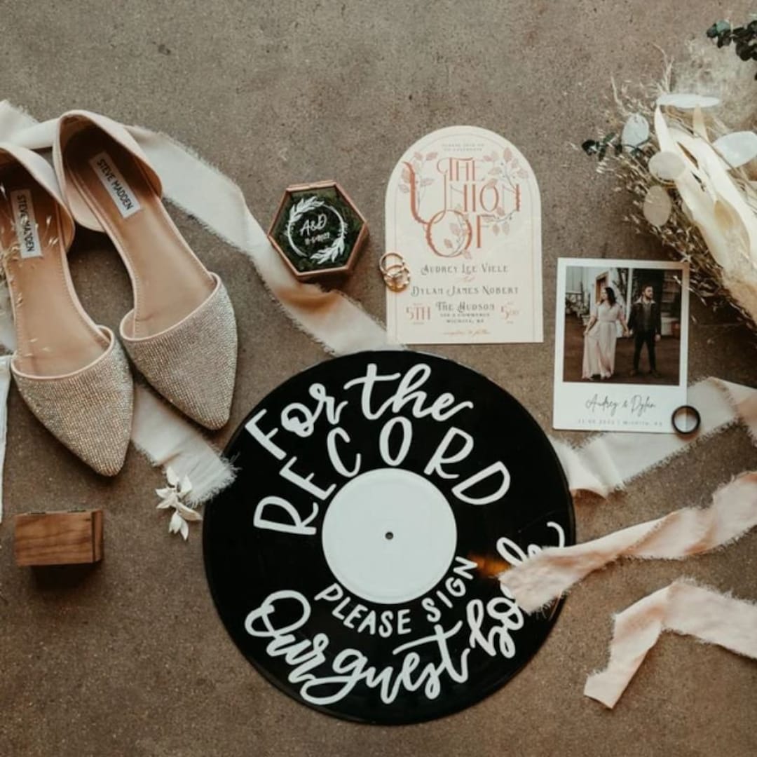 Record Please Sign Our Guestbook Record Signage - Etsy