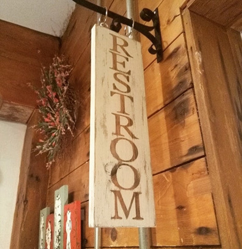 NEW Personalized Bathroom Street Sign/Vertical | Etsy