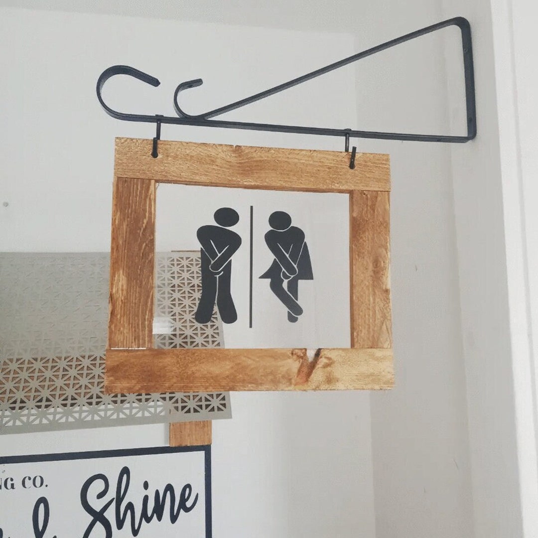 NEW! EVERYTHING INCLUDED! Potty Sign Restroom Symbol Bathroom Sign ...