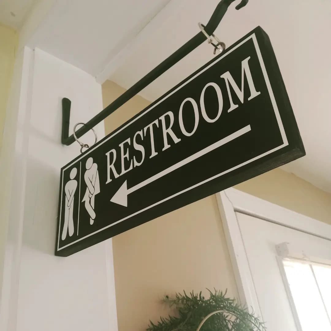 NEW Restroom Sign Potty Dance Sign Restroom Symbols Bathroom - Etsy