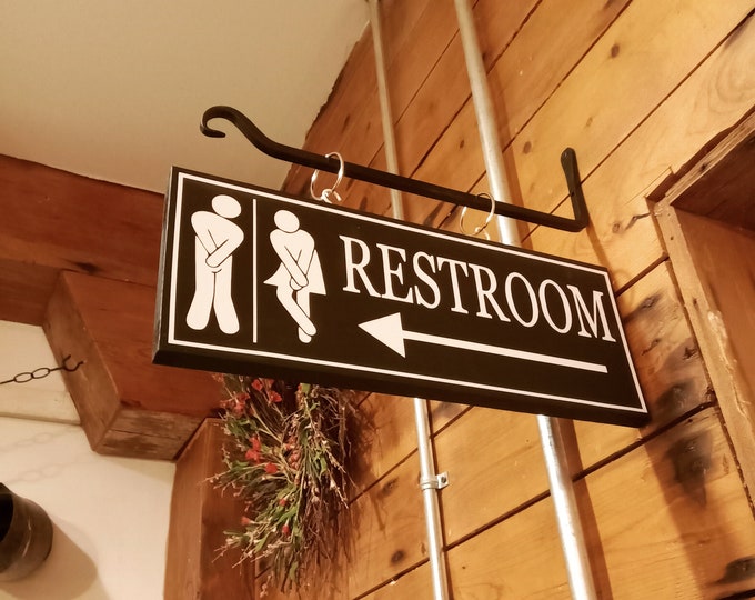 NEW Restroom Sign Potty Dance Sign Restroom Symbols Bathroom - Etsy