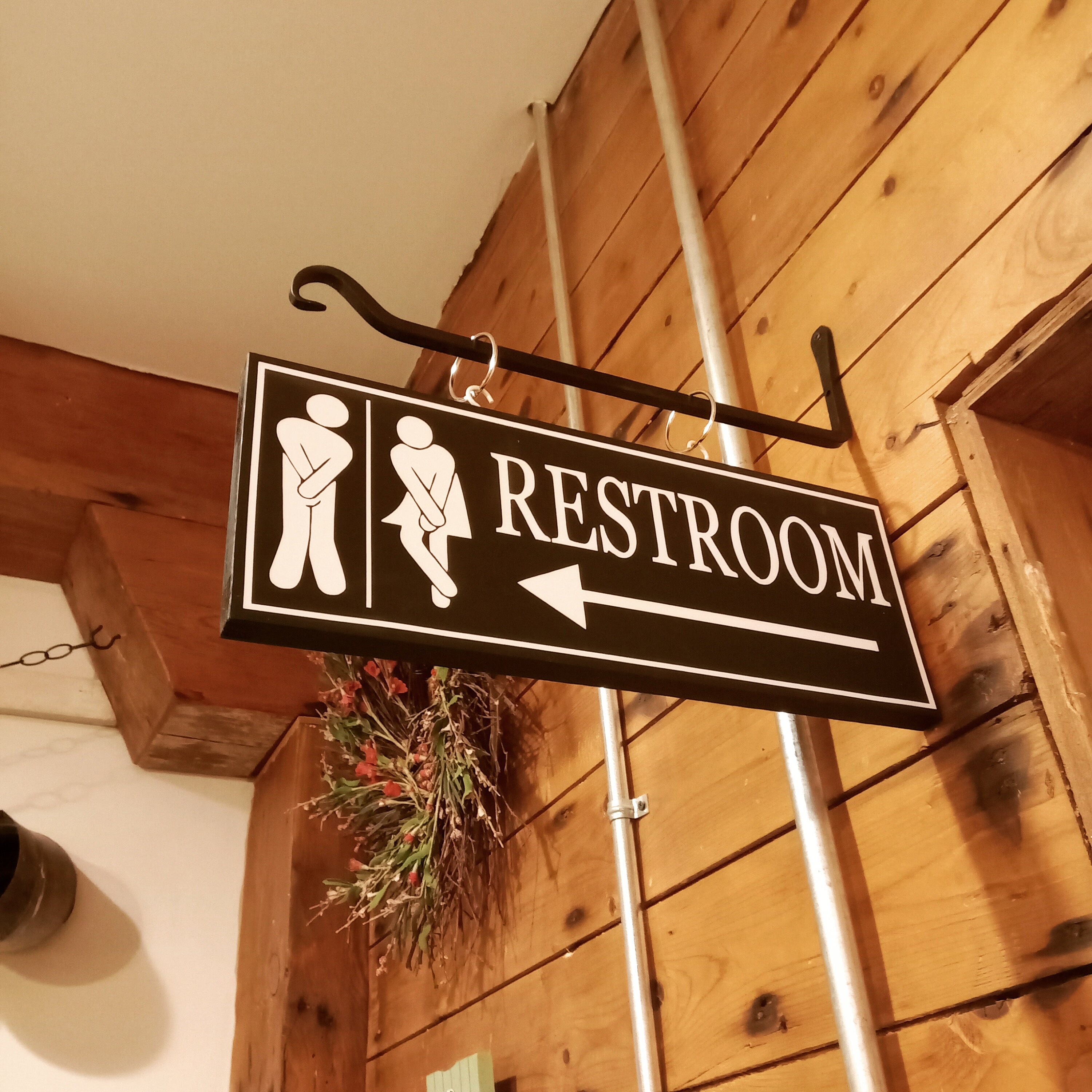 NEW!! Restroom Sign Potty Dance Sign Restroom Symbols Bathroom Sign ...