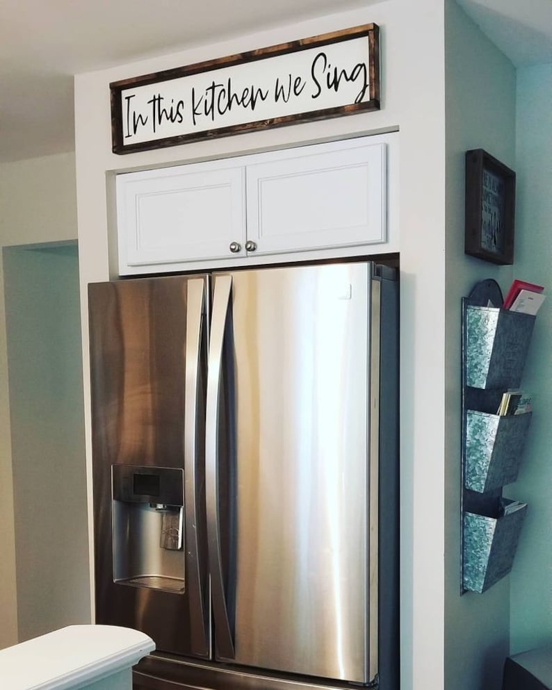 In This Kitchen We Sing Farm House Sign Singing Sign Family - Etsy