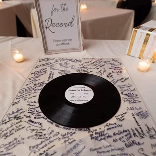 Wedding Guest Book Idea Custom Record Guest Book Vinyl Record | Etsy