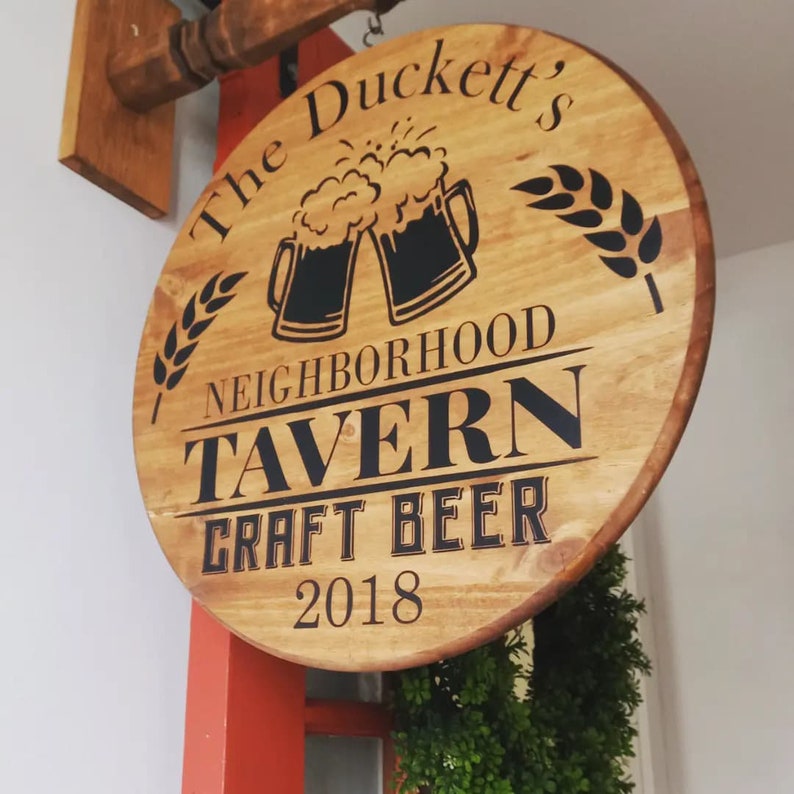 Personalized Custom Bar Sign Decor Farm House Rustic Bar - Etsy