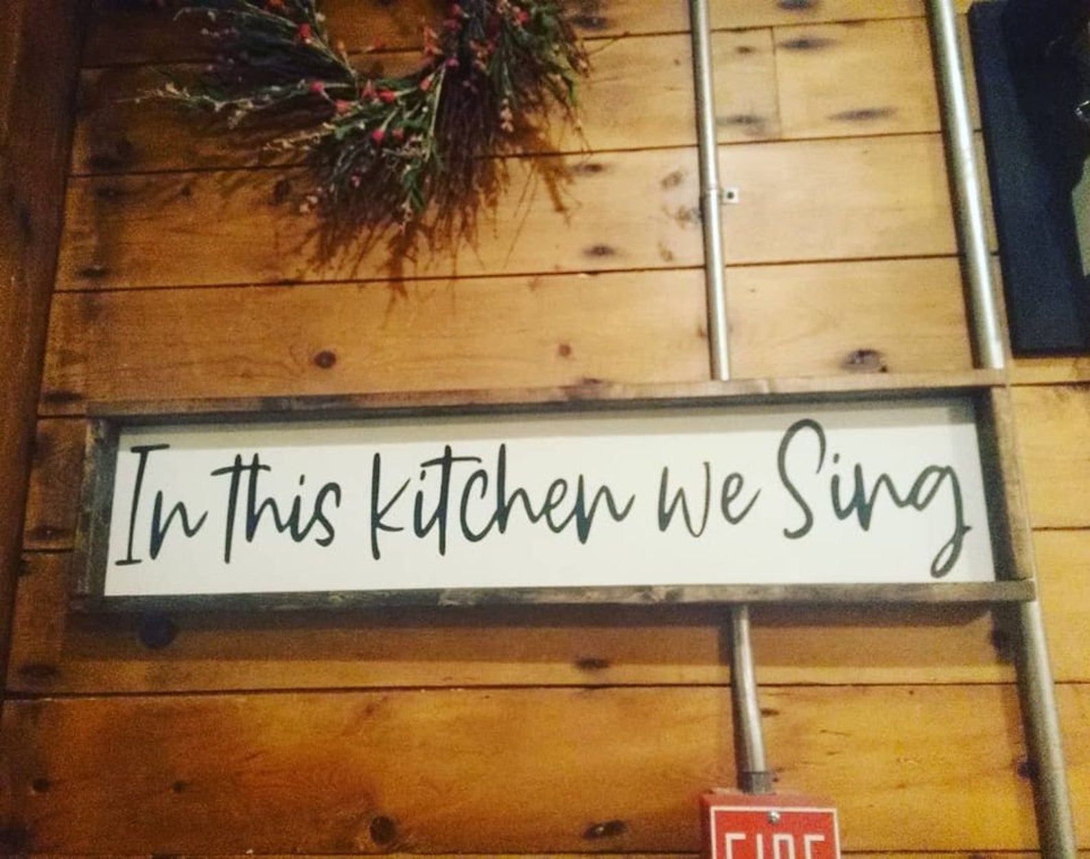 In This Kitchen We Sing Farm House Sign Singing Sign Family - Etsy
