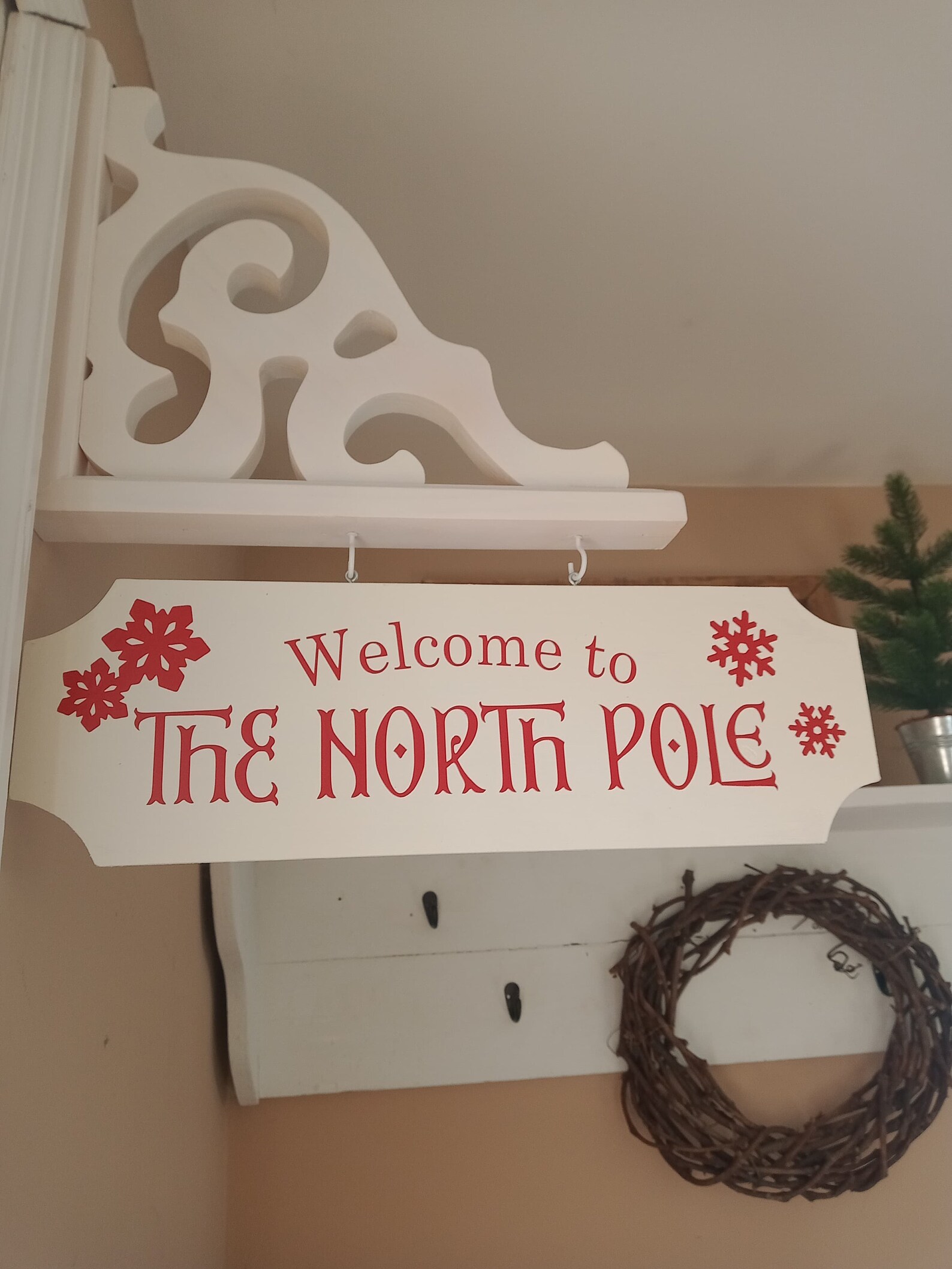 Welcome to the North Pole Street Sign Holiday Open House - Etsy