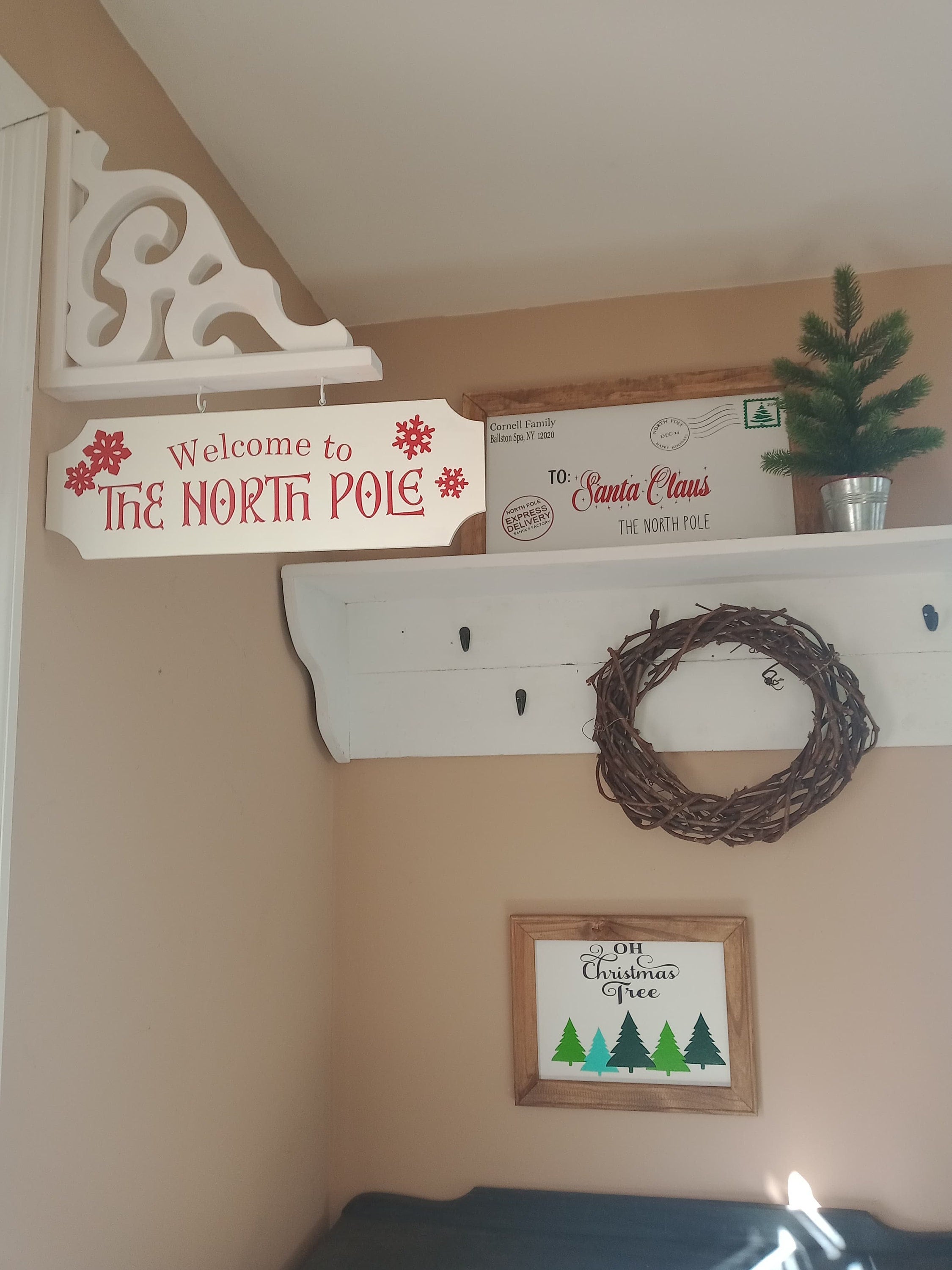 Welcome to the North Pole Street Sign Holiday Open House - Etsy