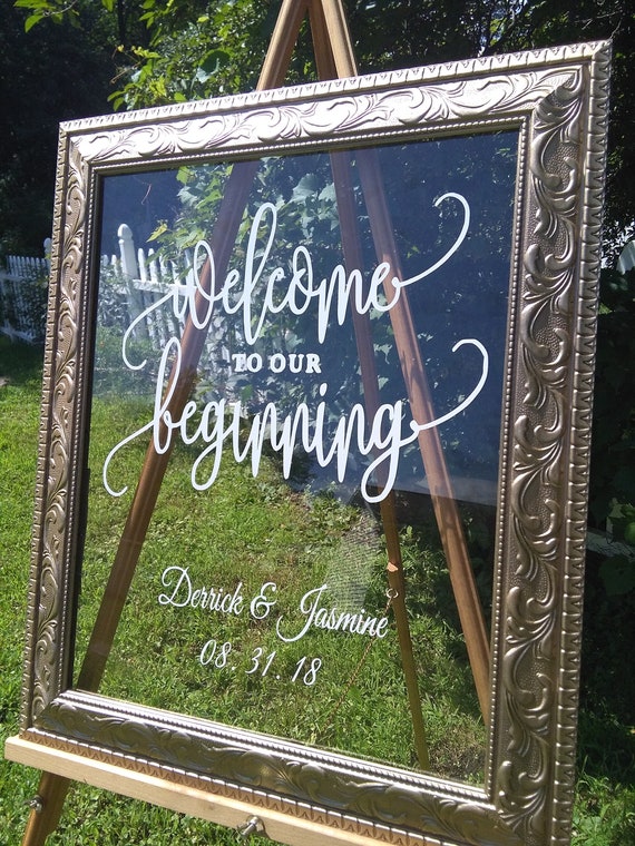 Framed Acrylic Signs? : r/weddingplanning