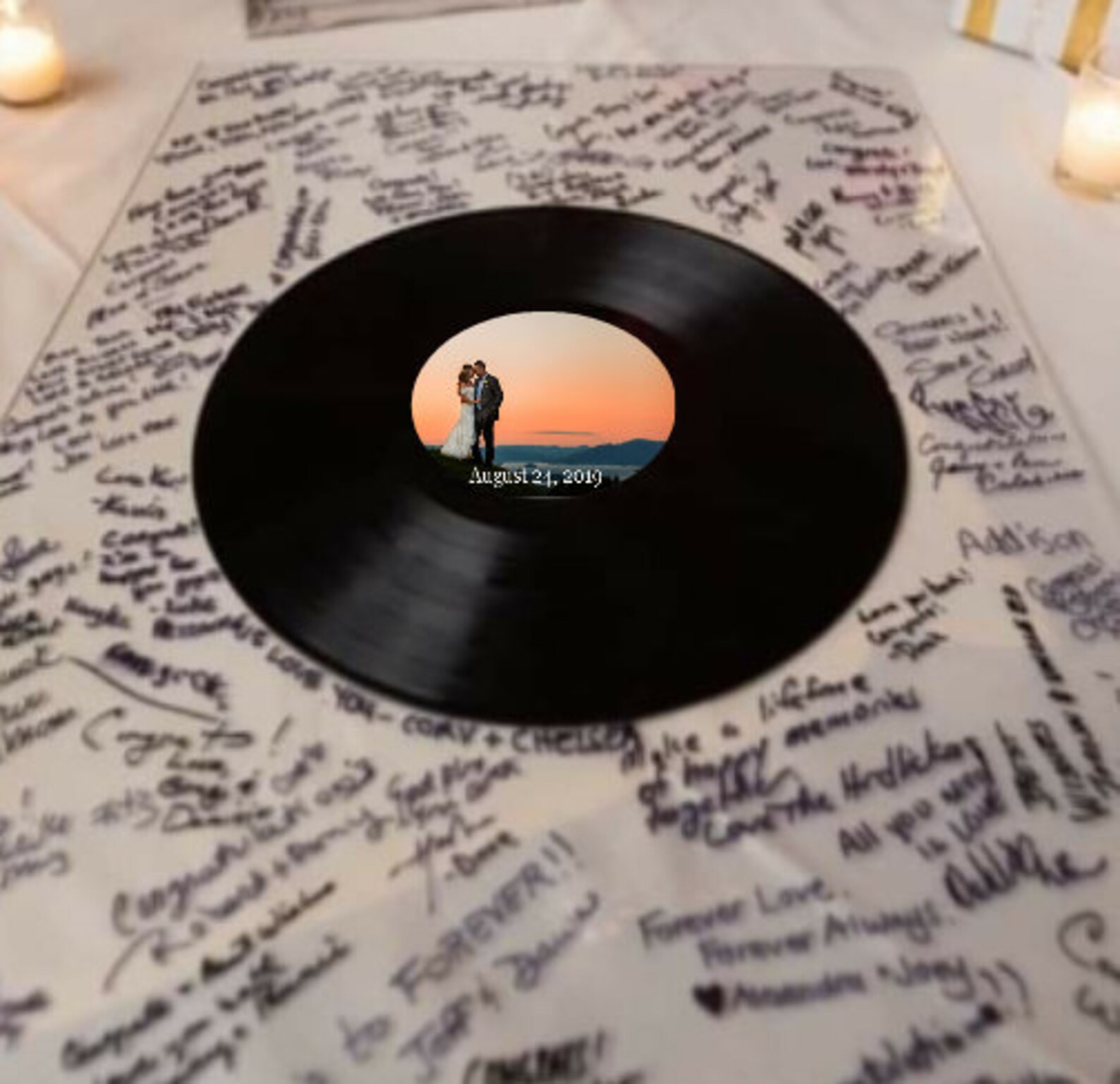 Wedding Guest Book Idea Custom Record Guest Book Vinyl - Etsy