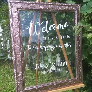 Customized Wedding Welcome Sign, 16 X 20, Wedding Frame Sign, Welcome ...