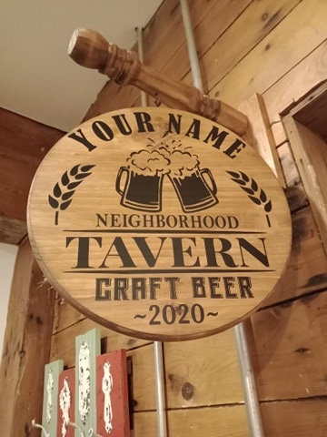 Personalized Custom Bar Sign Decor Farm House Rustic Bar - Etsy
