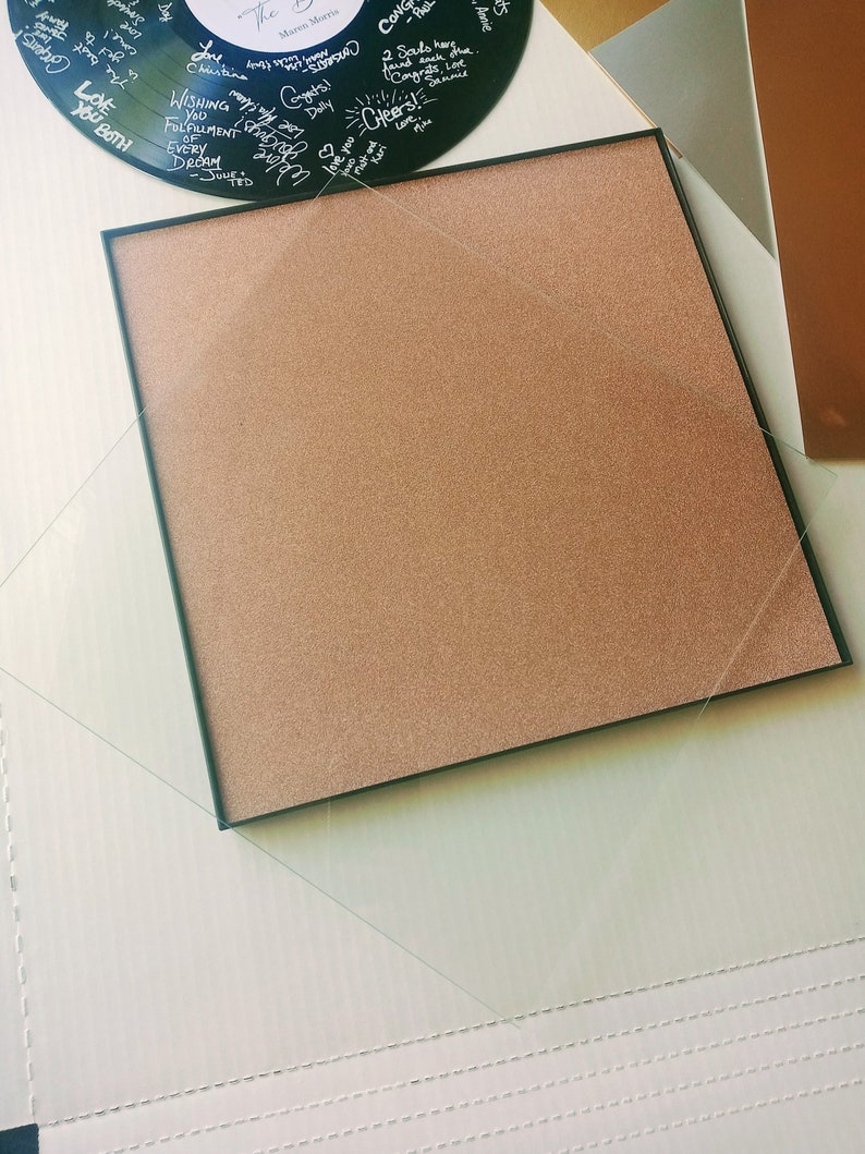 Personalized Record W/display Case Wedding Guestbook First - Etsy