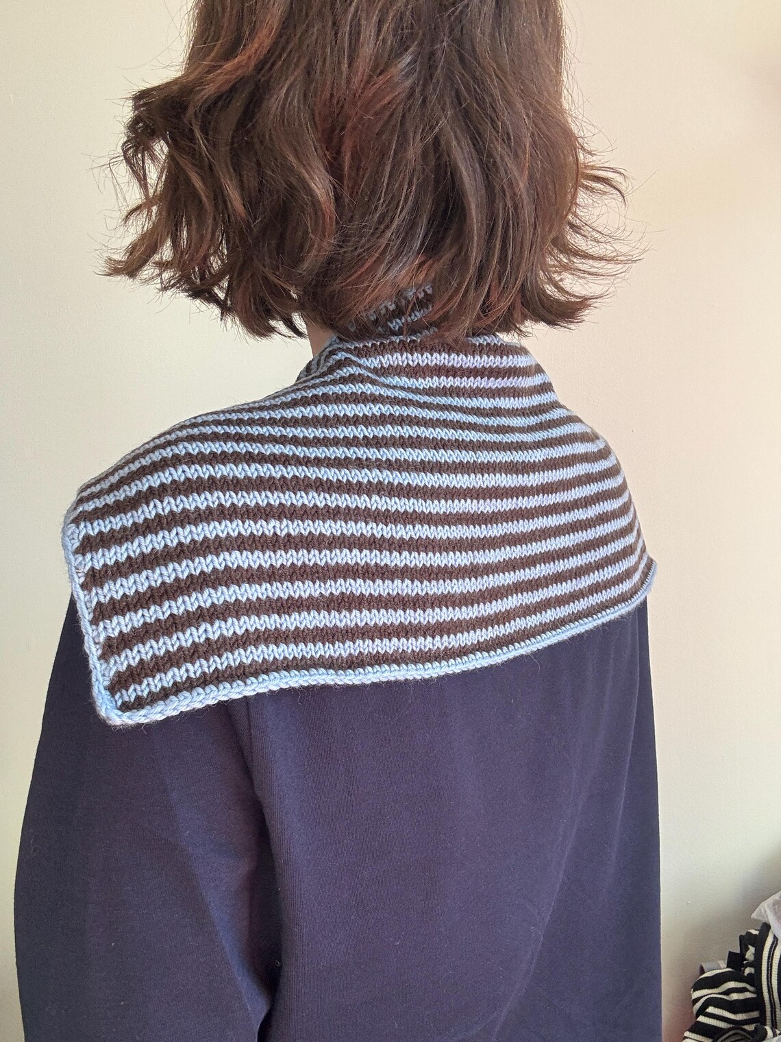 Salty Sailor Collar Knitting Pattern - Etsy