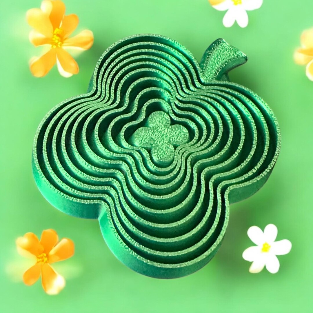 3D Printed Saint Patrick's Day Fidget Toy Four Leaf Clover Toy - Unique ...