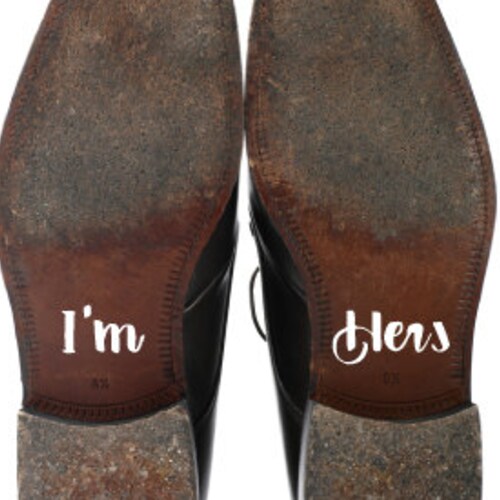 Shoe Decals Wedding Sticker Decals for Your Shoes I'm - Etsy