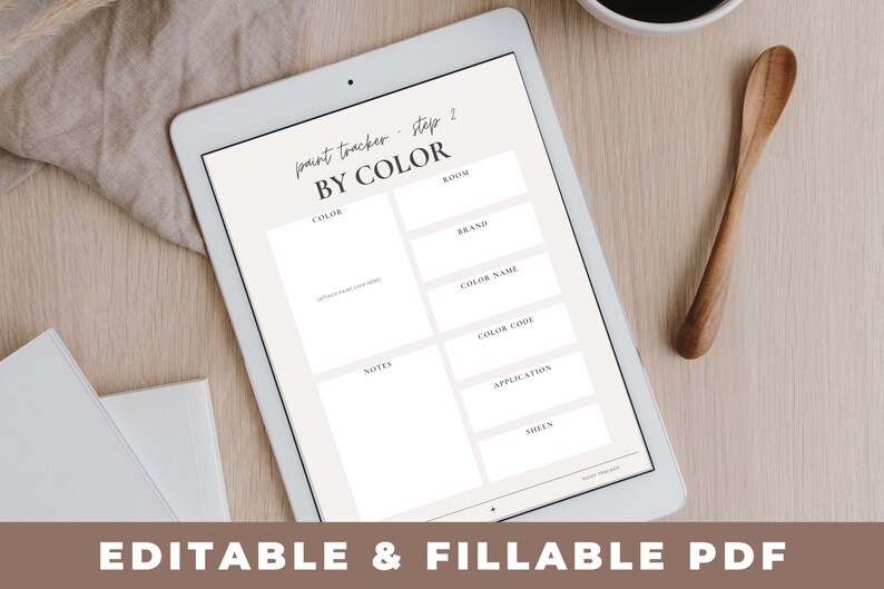 Home Paint Colors Tracker and Planner, Color Palette, Home Renovation ...