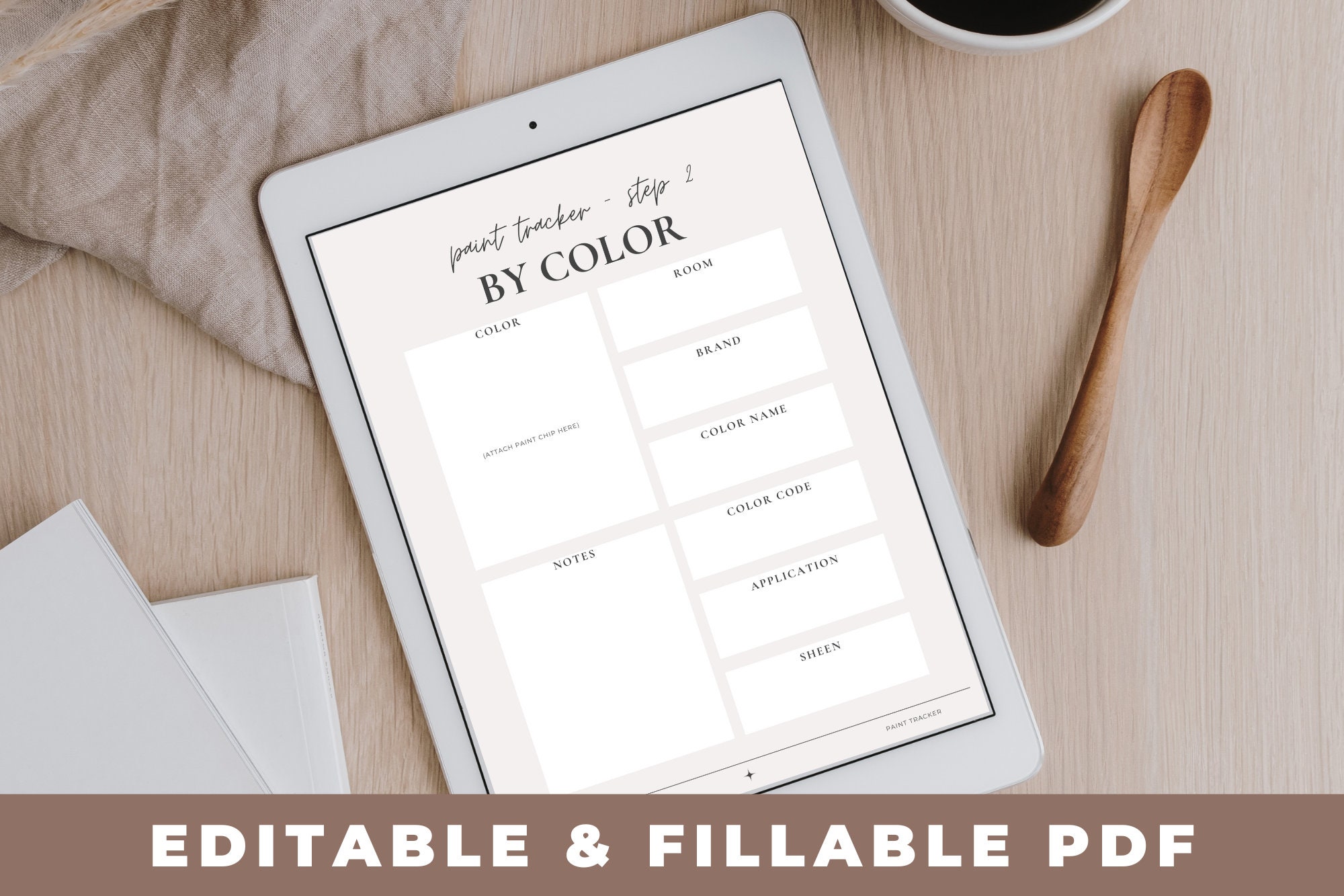 Home Paint Colors Tracker and Planner, Color Palette, Home Renovation ...