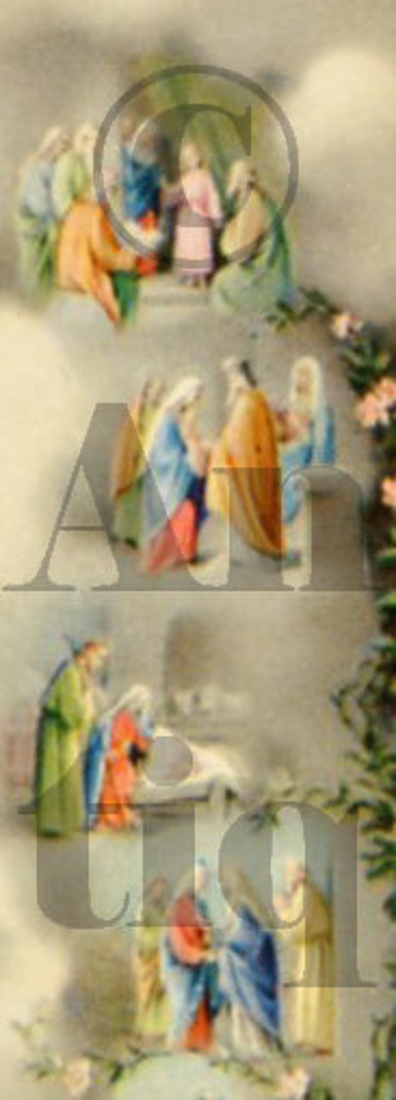 Vintage 1890s Catholic Prayer Card: Immaculate Conception Digital ...