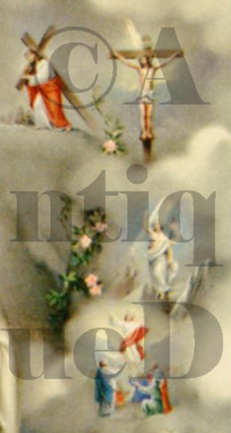 Vintage 1890s Catholic Prayer Card: Immaculate Conception Digital ...