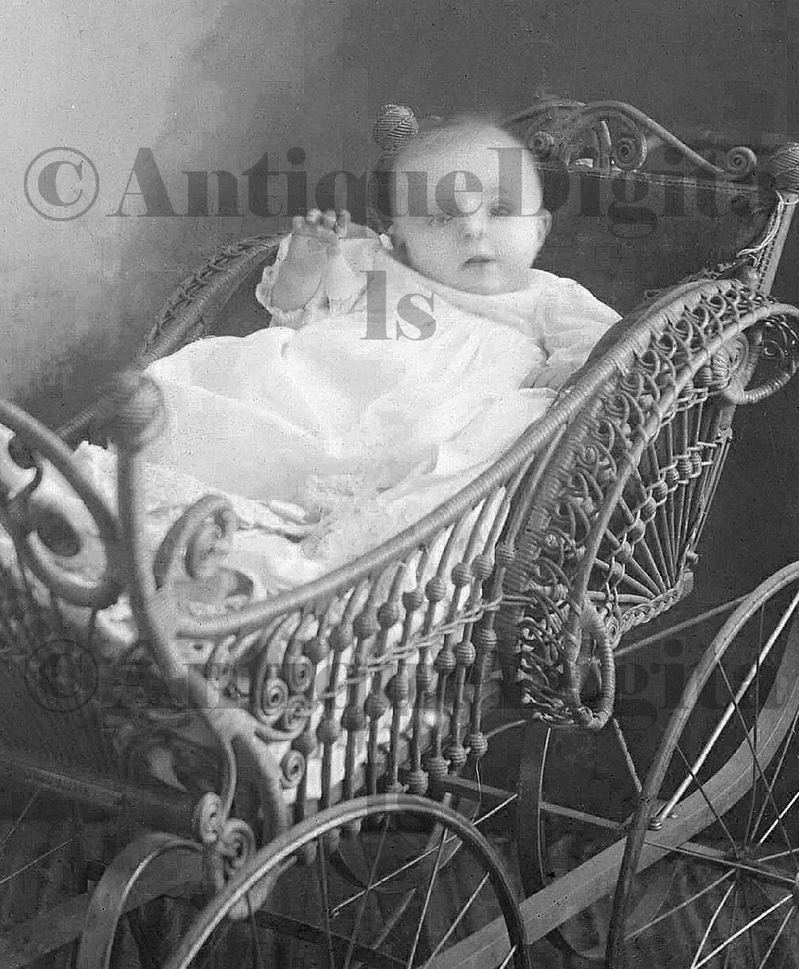 1880s Antique Photo Baby in Carriage Digital Download Artwork - Etsy