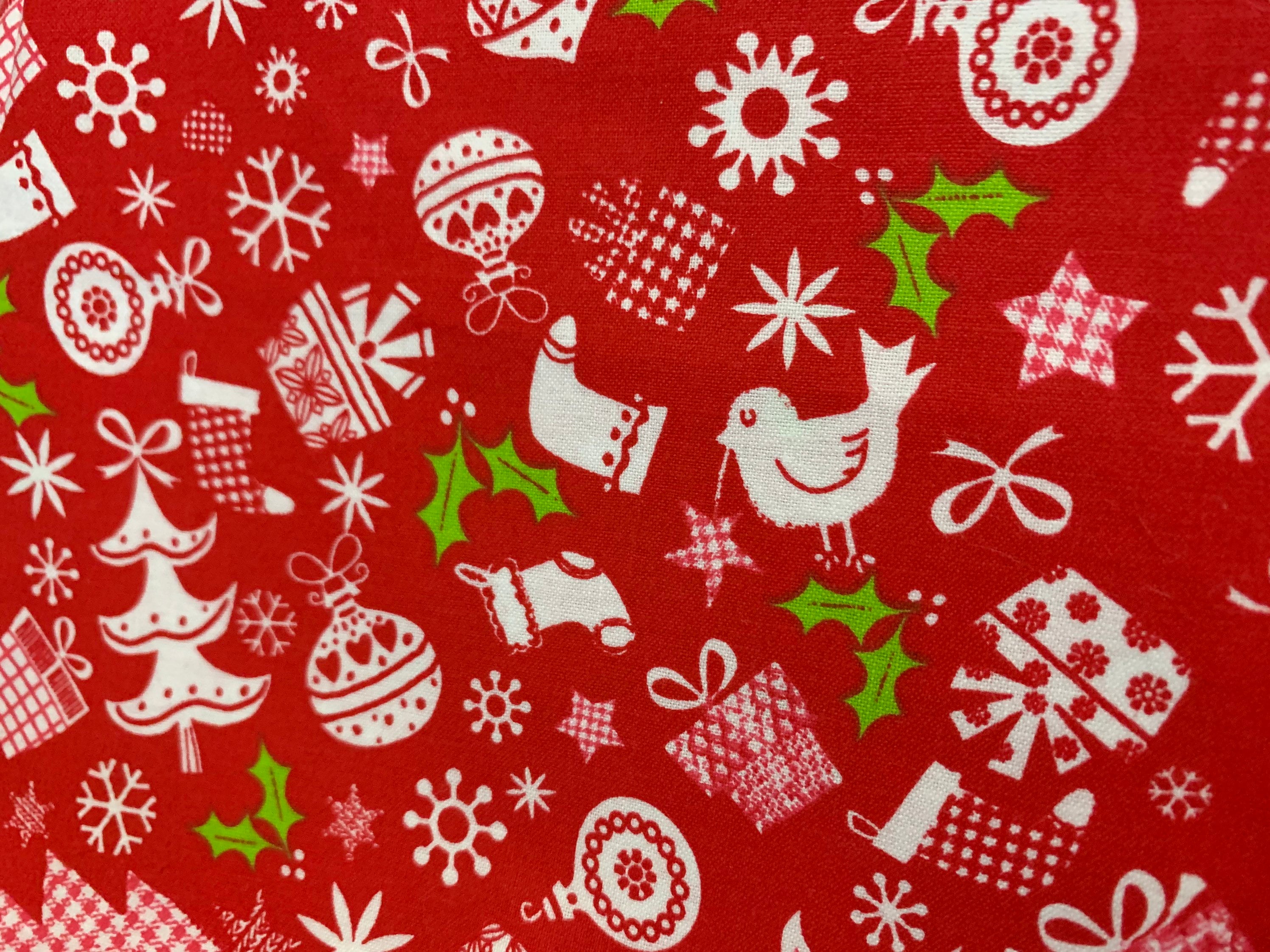 A collection of Christmas fabric. | Etsy