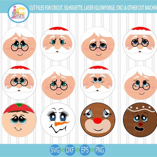 Mrs Claus Face - Etsy