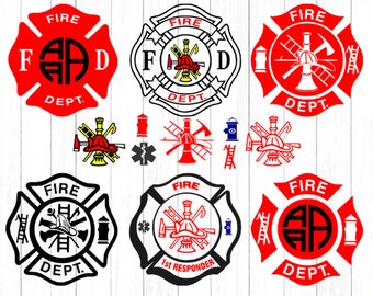 Firefighter svg | Etsy